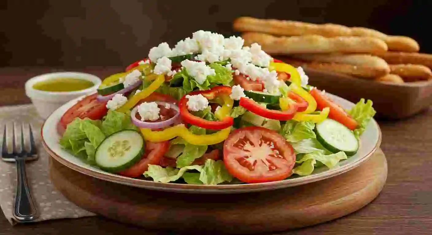 Jumbo House Salad With Breadsticks – Fresh & Satisfying!